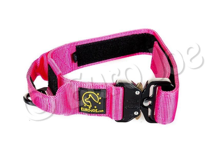 Pink Tactical Collar With Handle – Leads, Collars & Harnesses | VonWolf ...