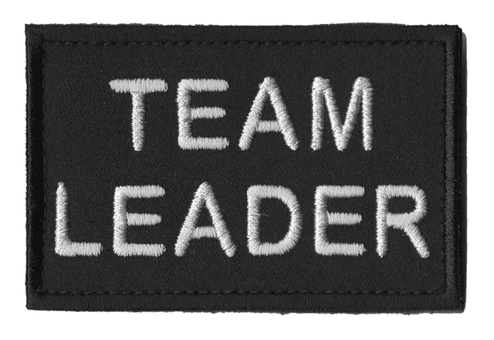 Team Leader Velcro Backed Patch / Badge – Police/Law Enforcement ...